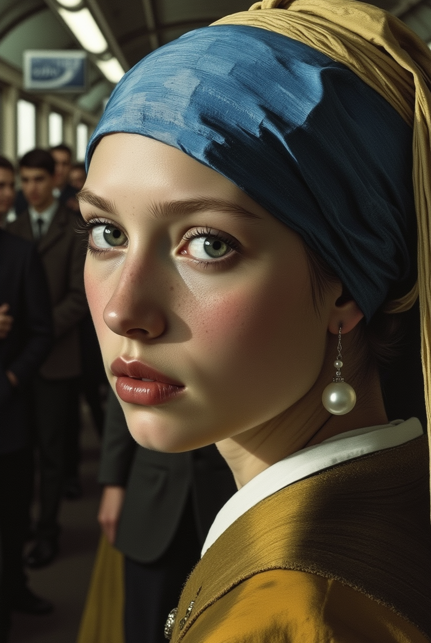 Girl in Subway| Krea