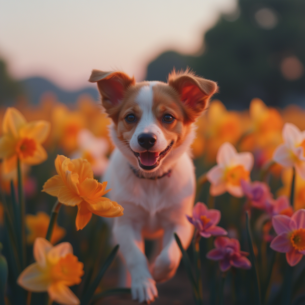 Dog in Bloom| Krea
