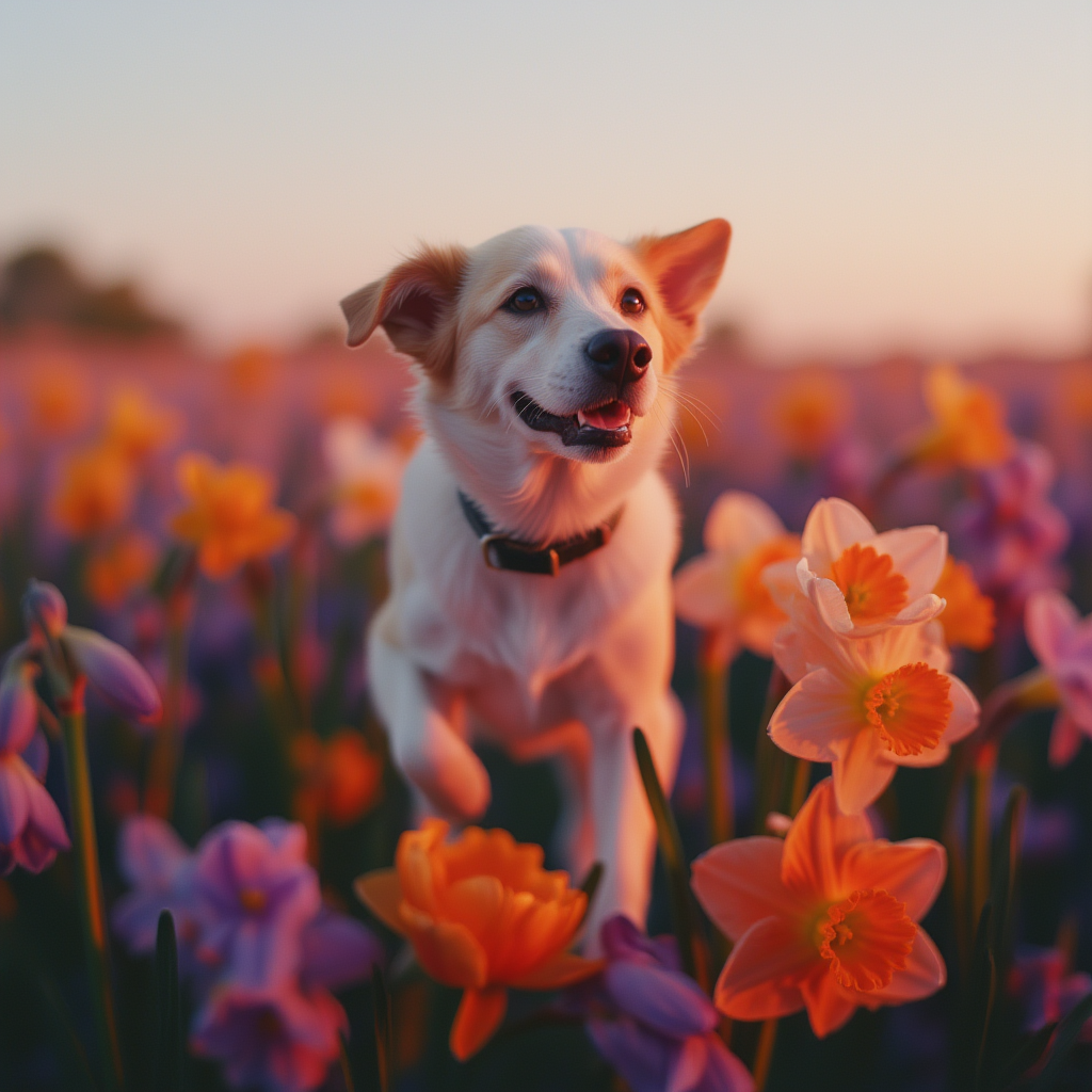Dog in Bloom| Krea