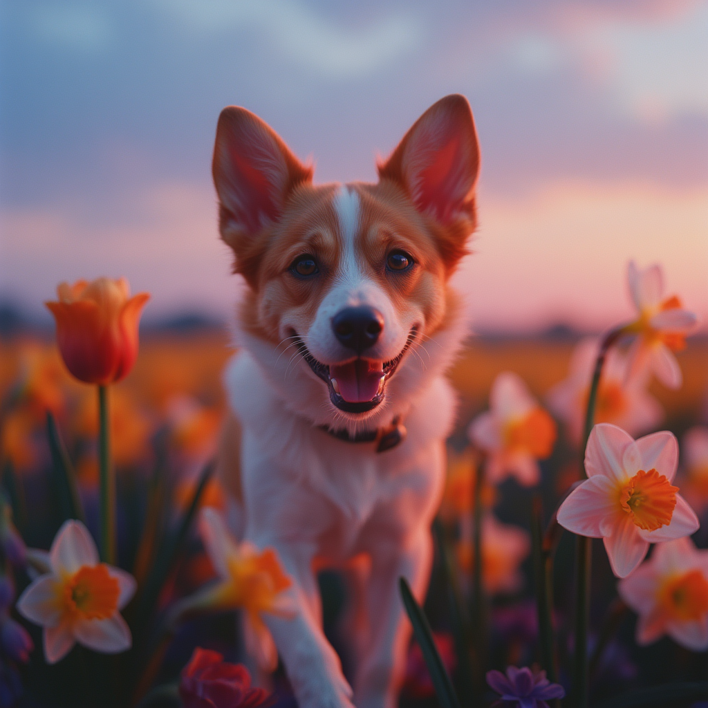 Dog in Bloom| Krea
