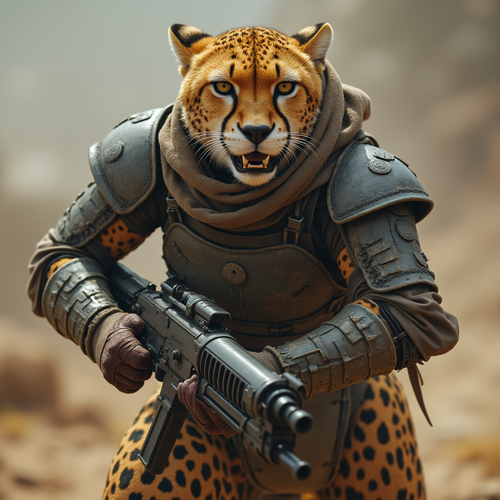 Cheetah in Armor| Krea