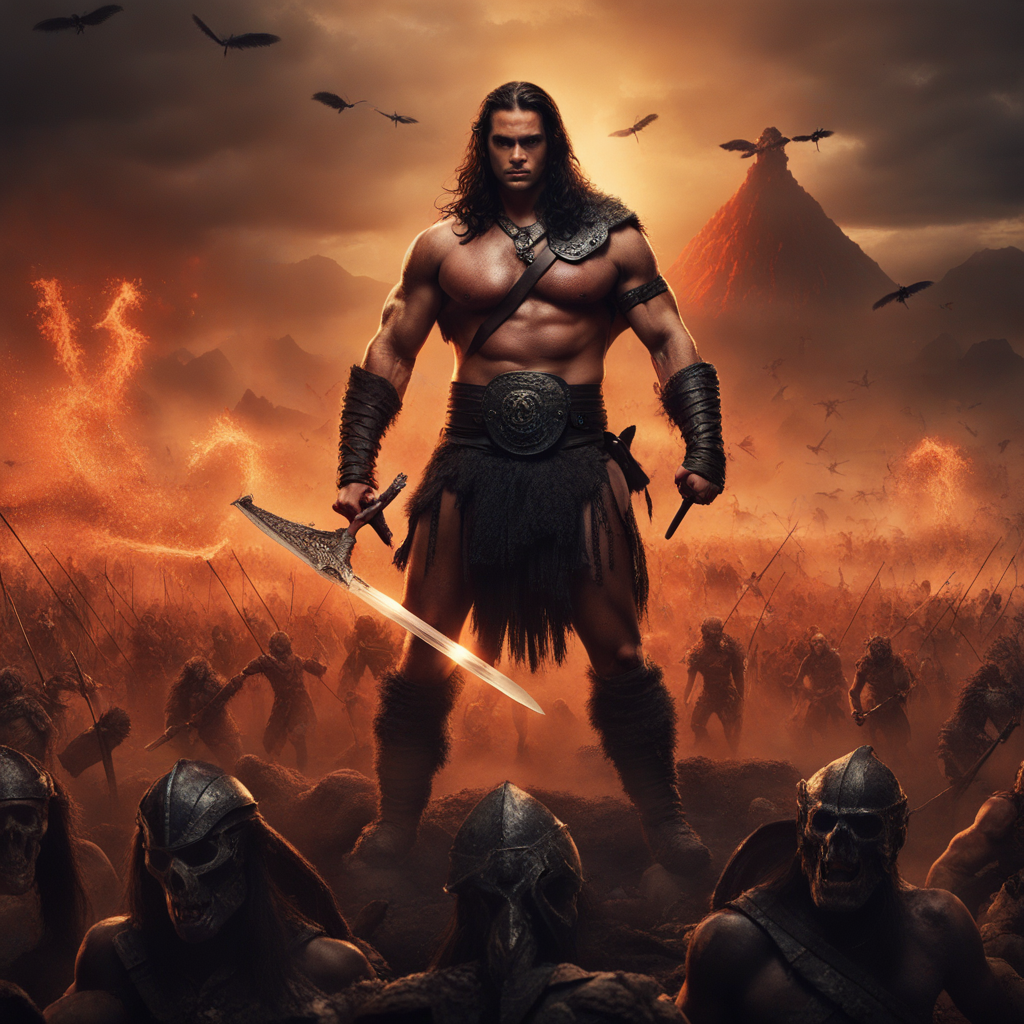 KREA AI - wide shot of realistic muscular Henry Cavill as C...