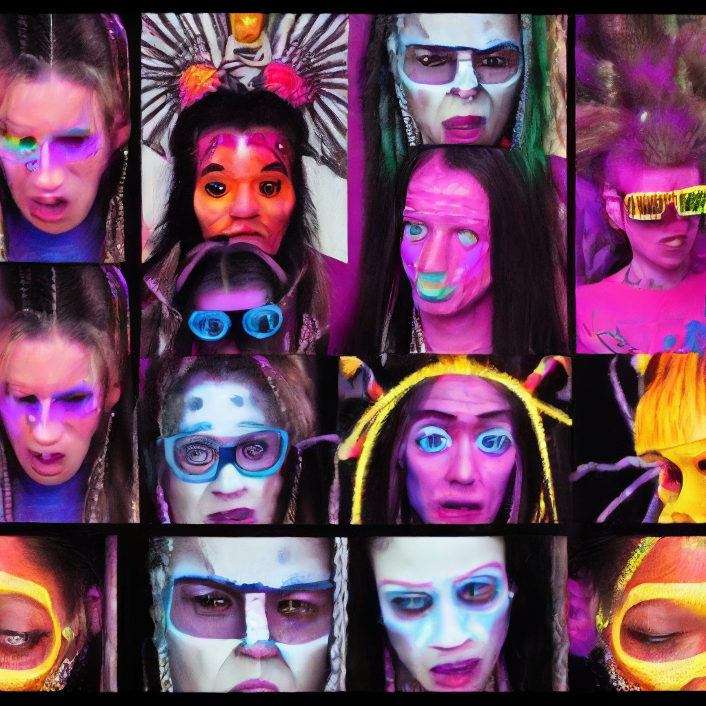 KREA AI - hyperrealistic extra detailed 4k psycho cybergoth ...