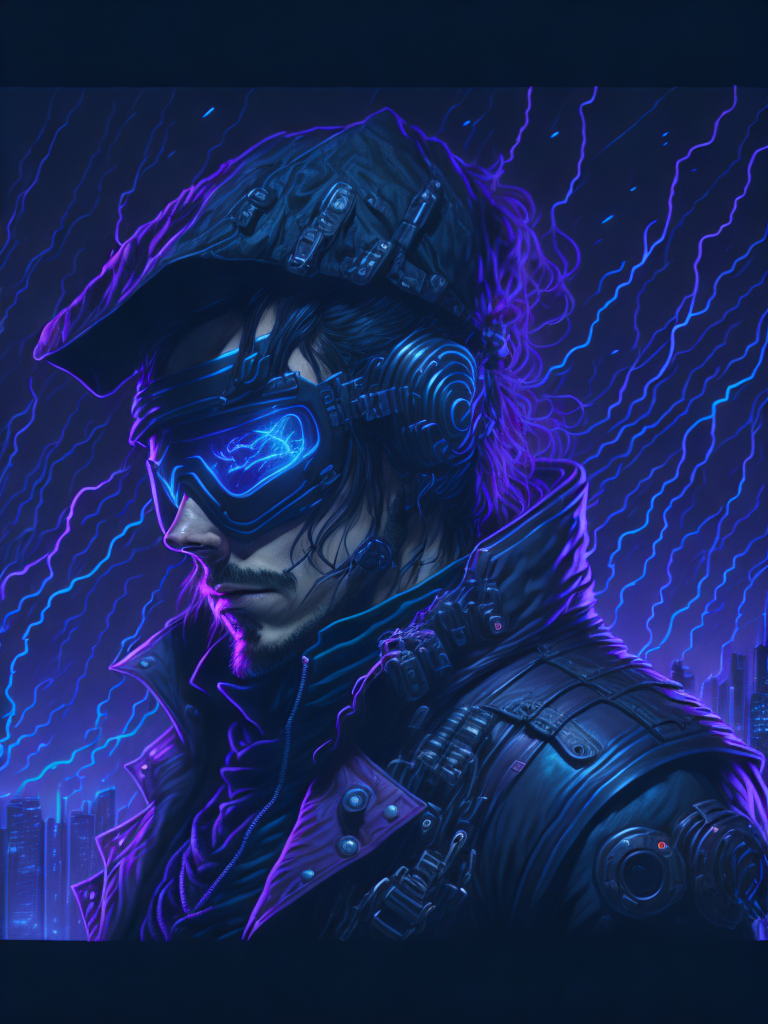 KREA AI - **Prompt:** Immerse yourself in a futuristic cyber...