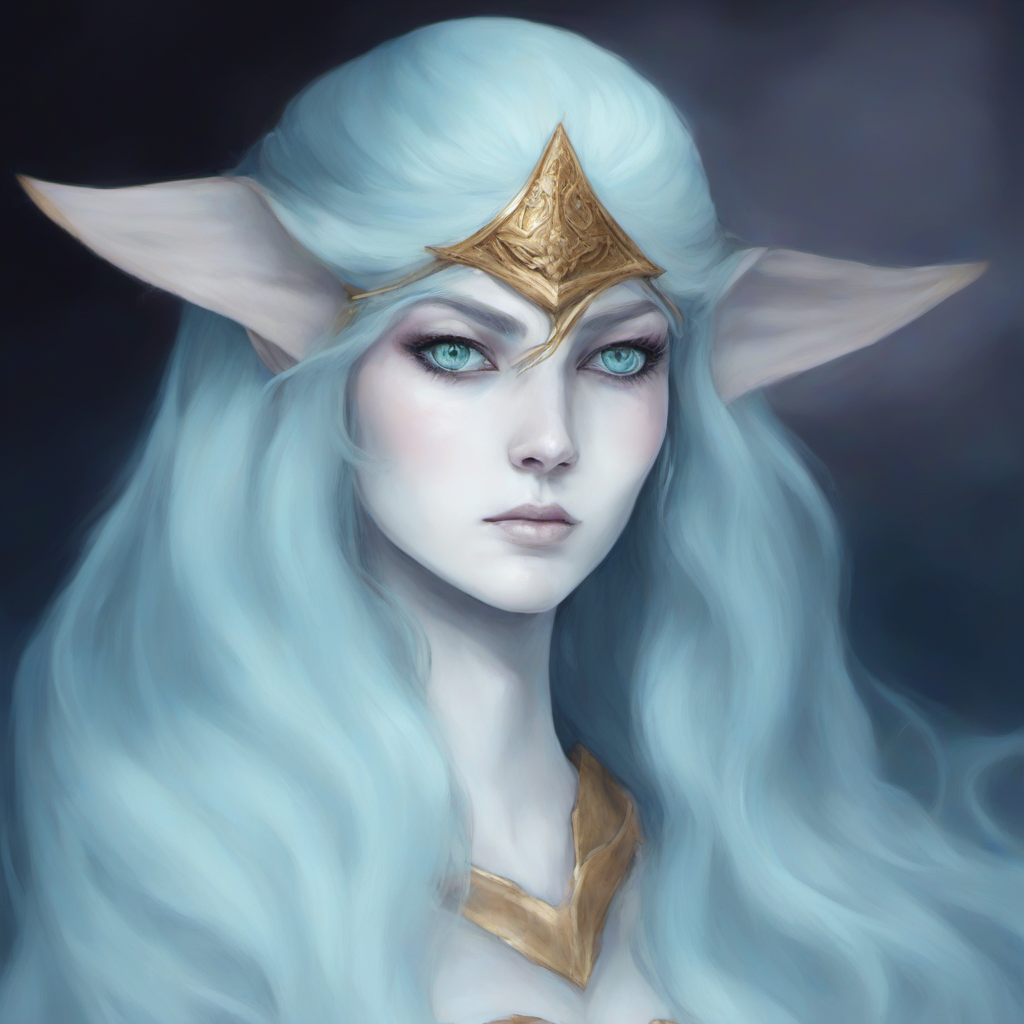 KREA AI - sea elf female, ruthless frightening arabic Warri...