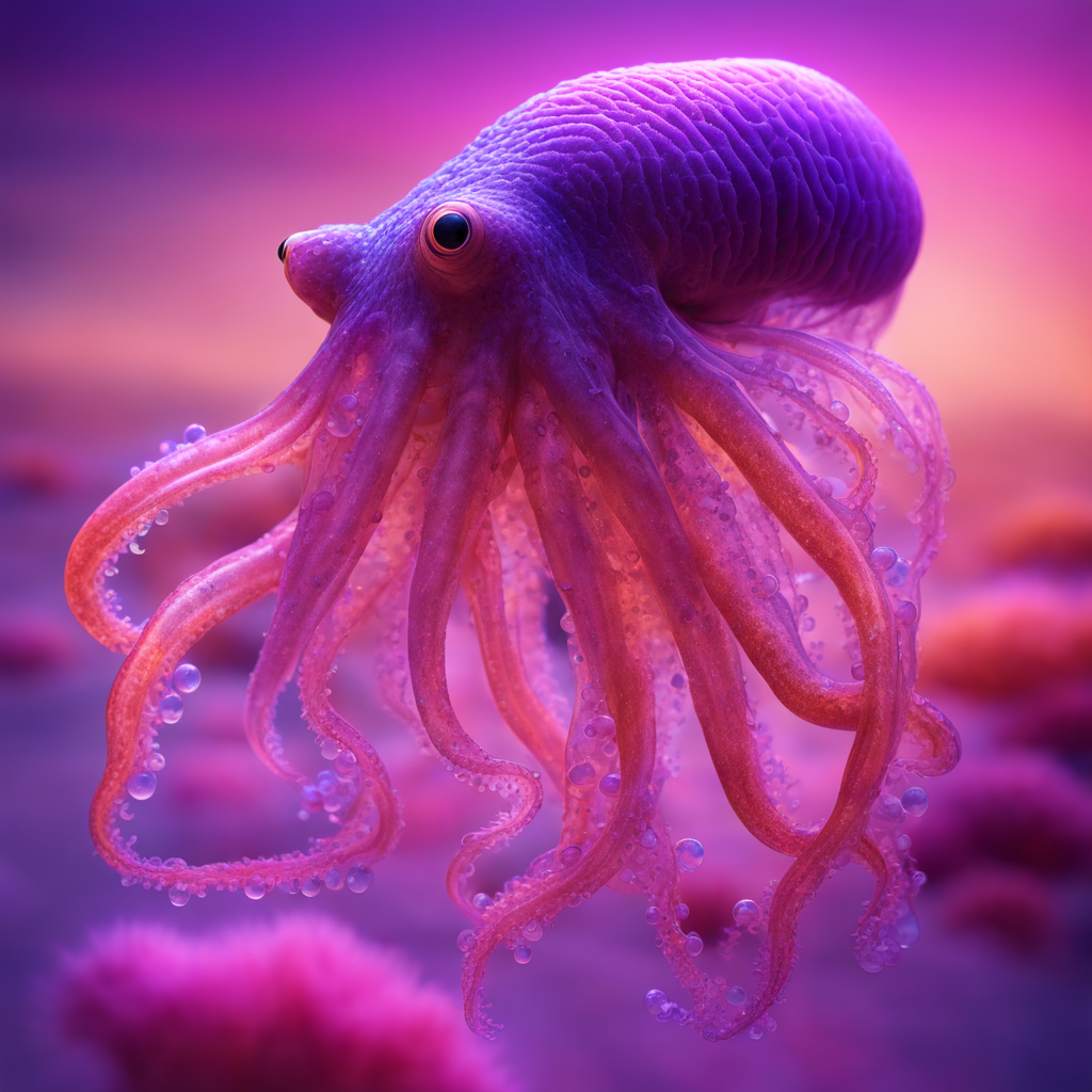 KREA AI - Ultra-detailed 3d rendering of a majestic transluc...