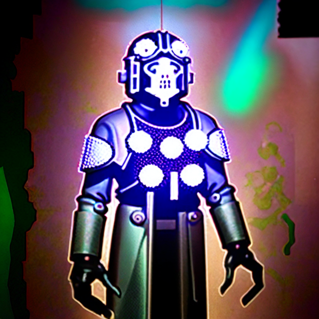 KREA AI - **Prompt:** Step into a dystopian cyberpunk futur...