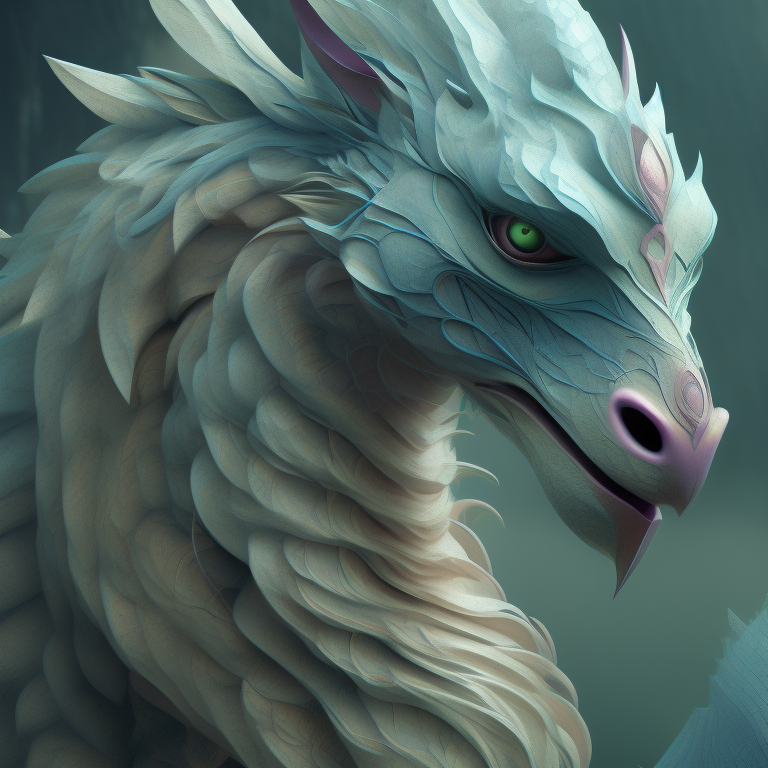 KREA AI - "Ethereal digital illustration of a mythical creat...