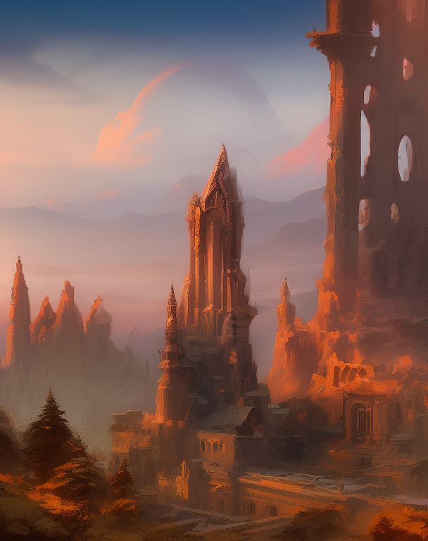 KREA AI - a beautiful, fantasy holy city, cytyscape, high sp...