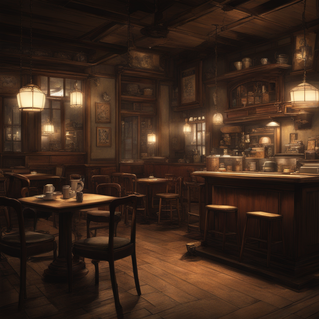 Krea Ai An Old English Style Cafe In Japan Antique Furnit