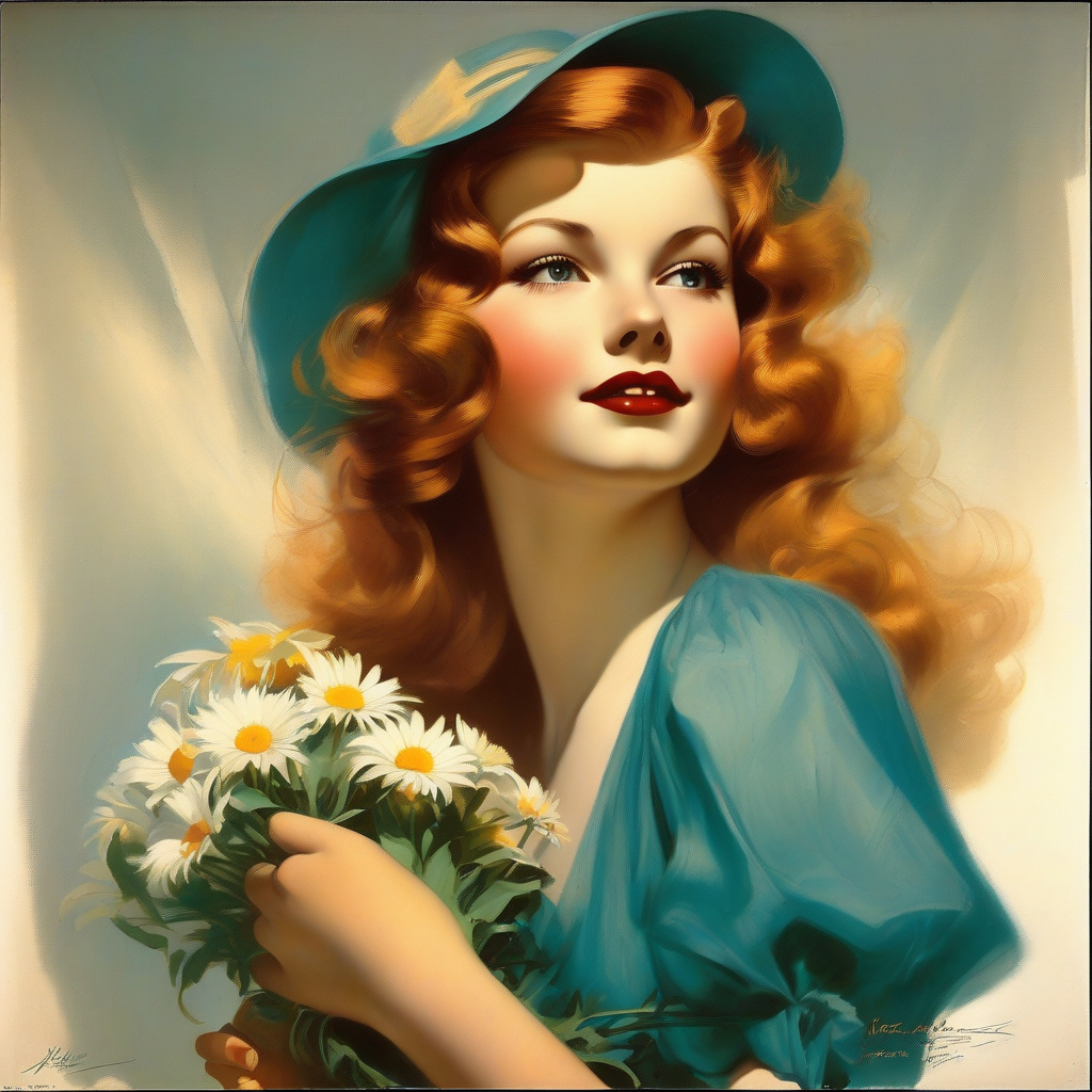 Krea Ai Rolf Armstrong Style 1939 Ww2 A Fifteen Year Ol