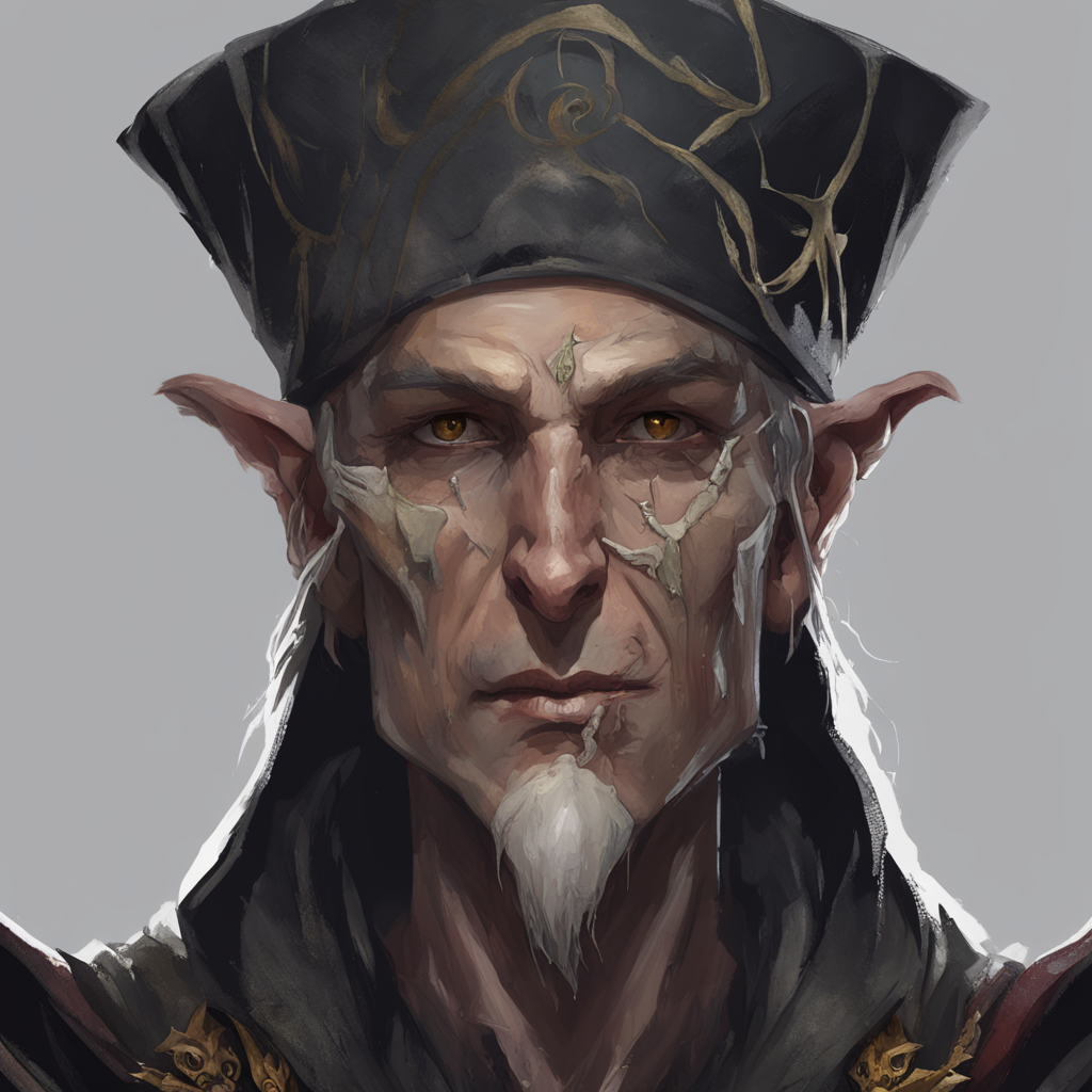 KREA AI - face portrait, reborn, necromancer, wizard, noble,...