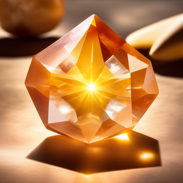 KREA AI - sun quartz of the core stars around