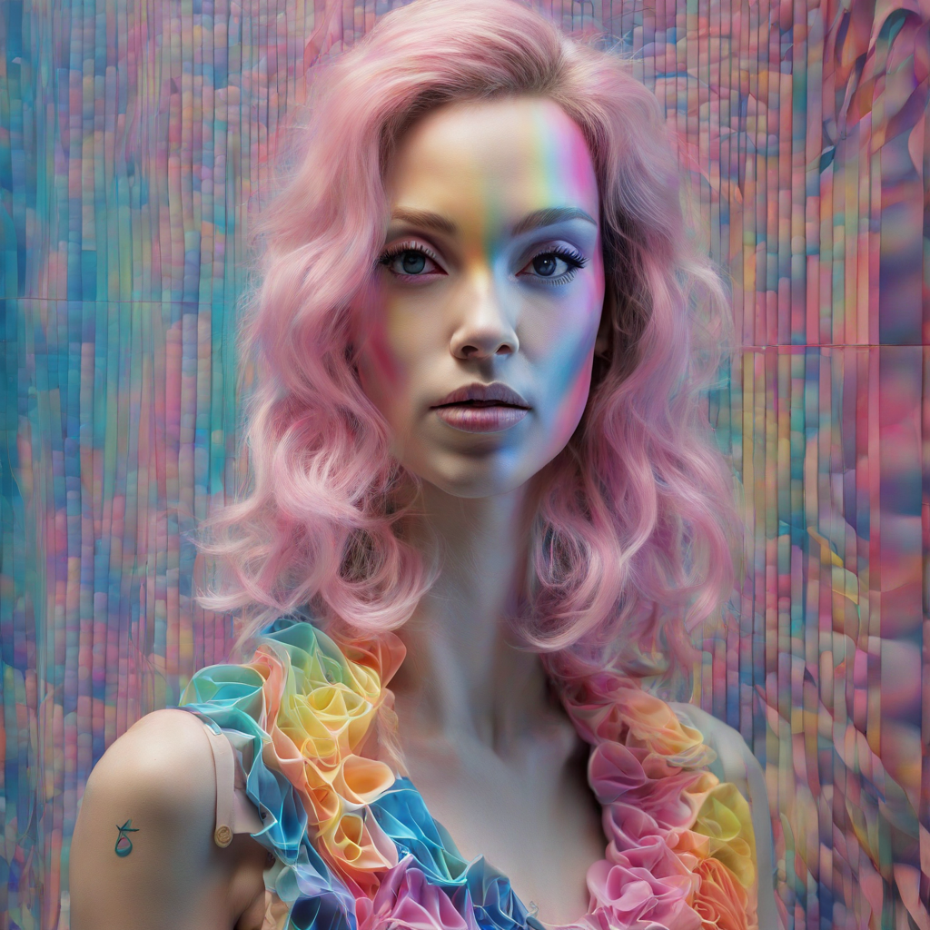 KREA AI - 4d Time and space (Hyperreal art, hyperchromatic,