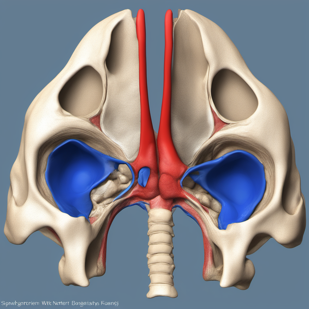Krea Ai 3d Render Of An Anterior View Of A Sphenoid Bone
