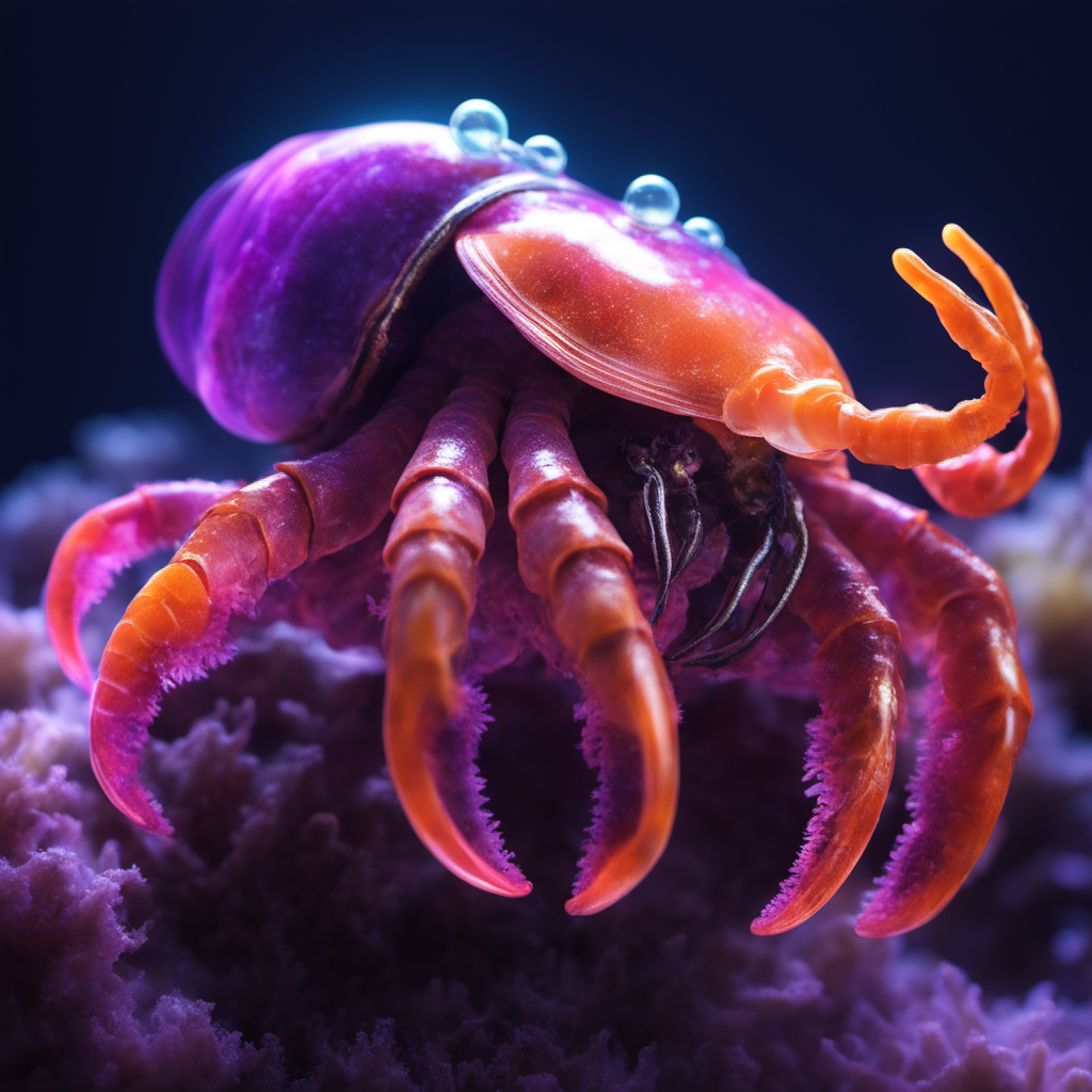 KREA AI - ultra-detailed 3d rendering of a translucent glowi...