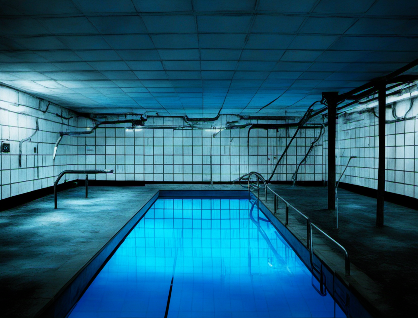 KREA AI - flash polaroid dark hole cubes floatin photo neve...