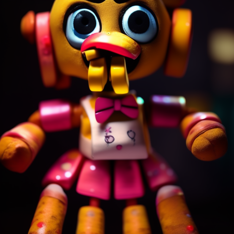 Krea Ai Toy Chica Chicken Animatronic Fnaf Deimoss