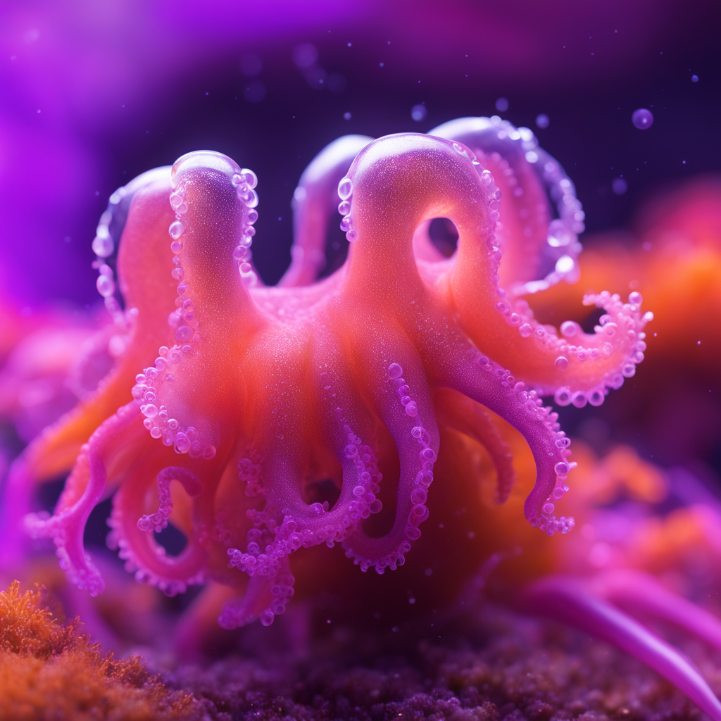 KREA AI - Ultra-detailed 3d rendering of a translucent shiny...