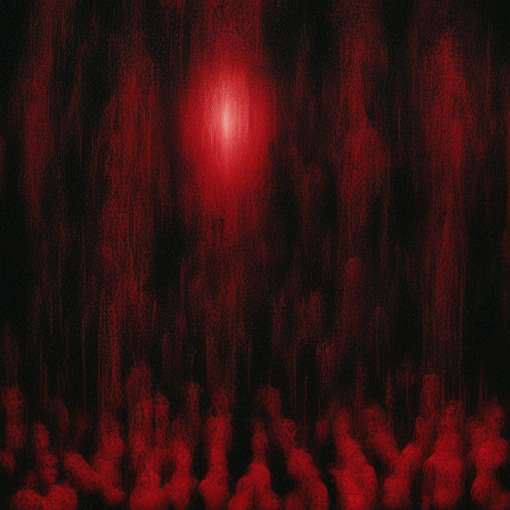 KREA AI - detailed hyperrealistic black and red misty blood ...