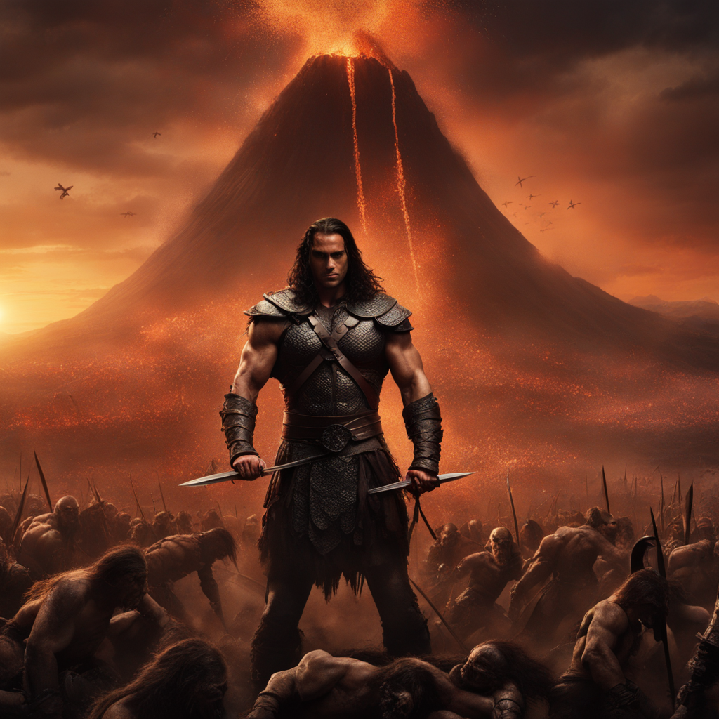 KREA AI - wide shot of realistic muscular Henry Cavill as C...