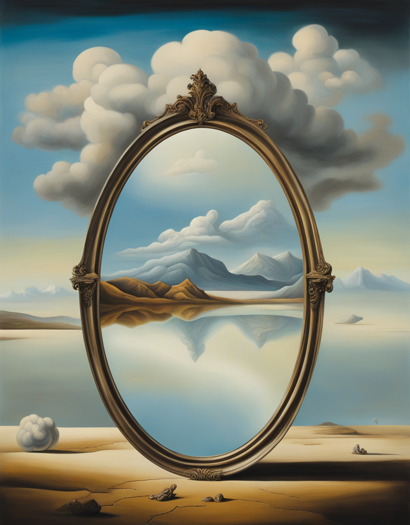 KREA AI - A surrealistic Salvador Dali-style painting depict...