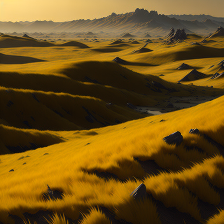 Krea Ai Golden Grasslands Fantasy Artwork Award Winning