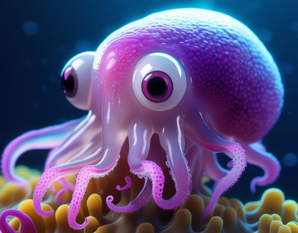 KREA AI - high detailed 3d rendering of a translucent ghostl...