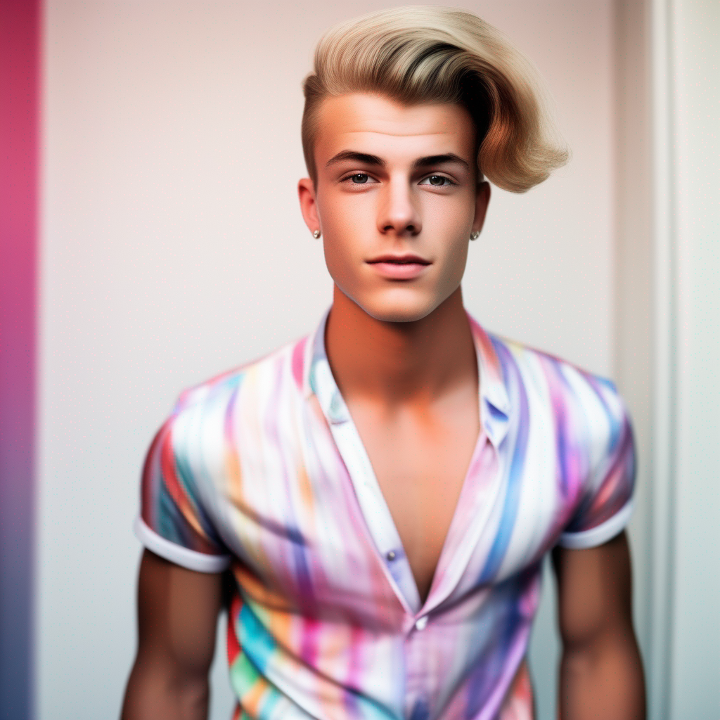 Krea Ai A Portrait Of A 23 Year Old Gay Male Model Display