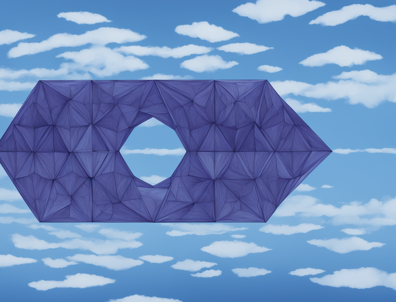 KREA AI - Tesseract infinite reflection symmetric minimalism...