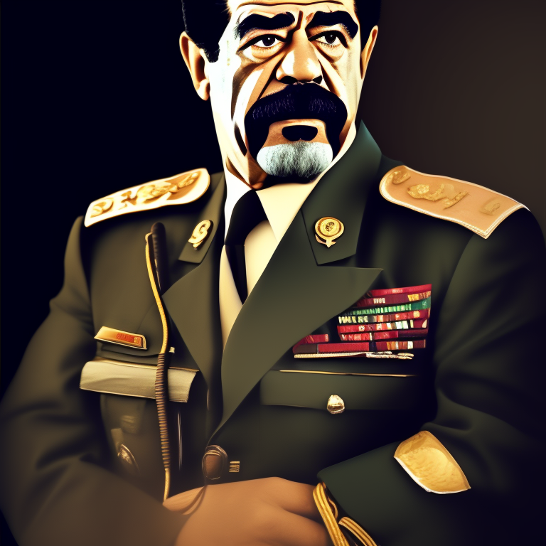 KREA AI - Saddam hussein