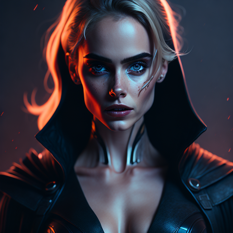Krea Ai Female Darth Vader 8k Emma Watson In Backgrou