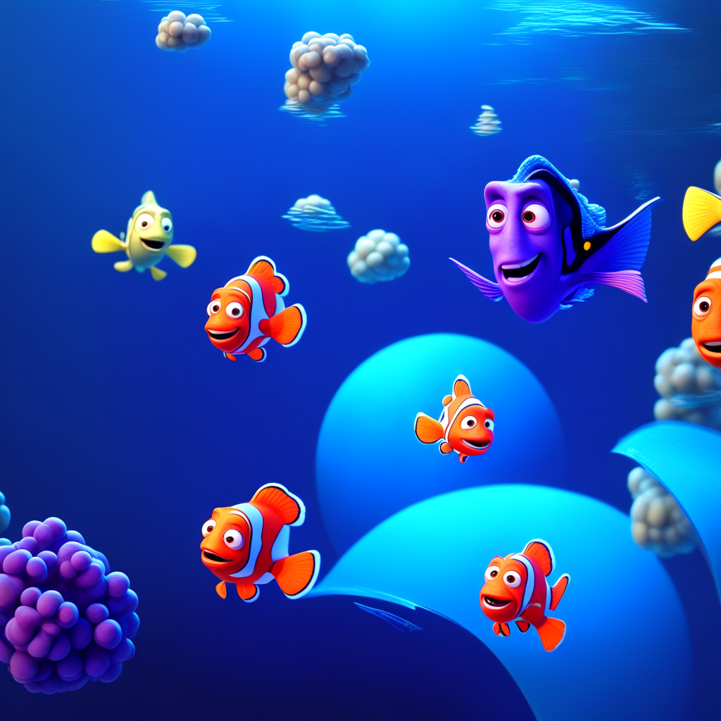 KREA AI - Enter a Pixar 3D masterpiece as the water world un...