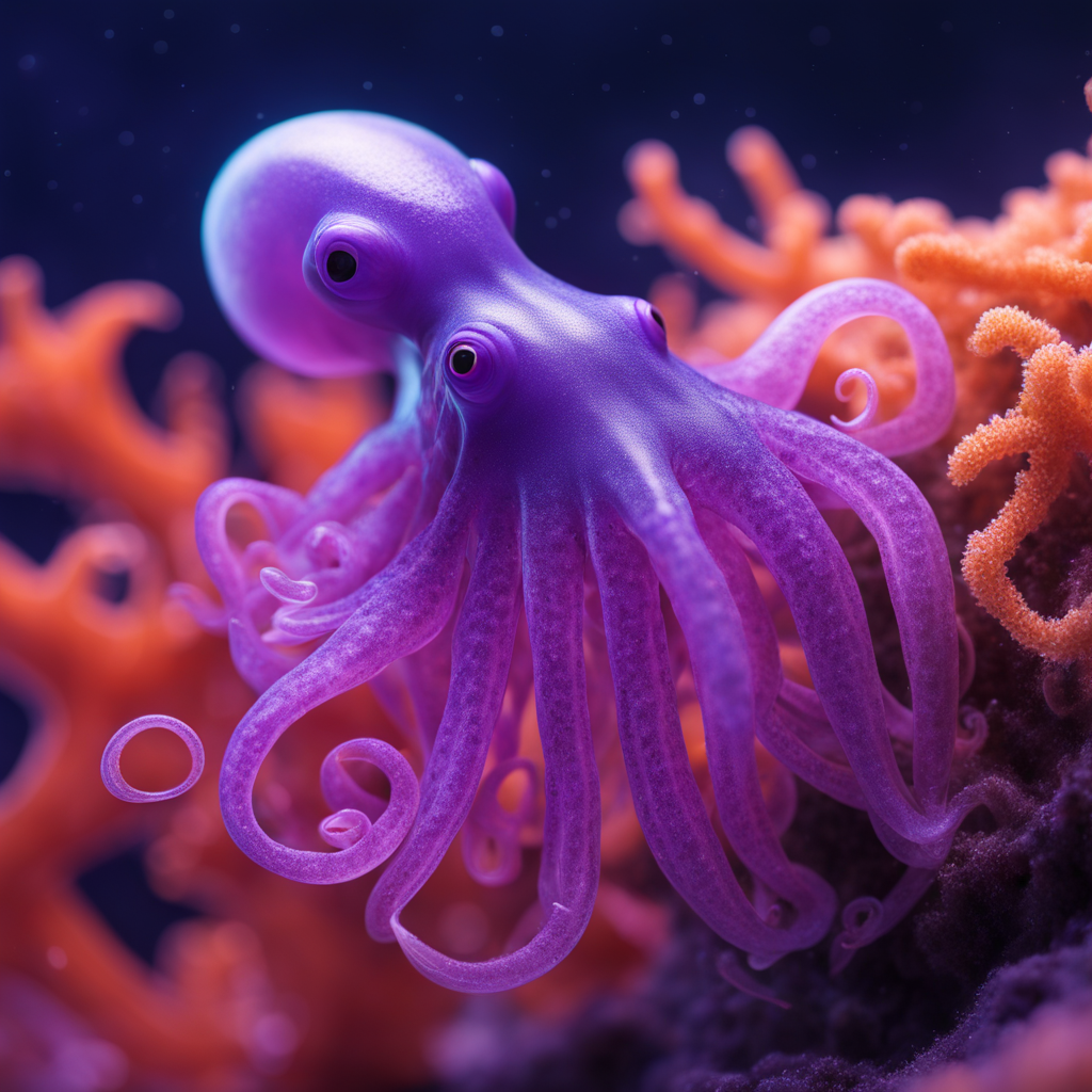 KREA AI - Ultra-detailed 3d rendering of a translucent glass...