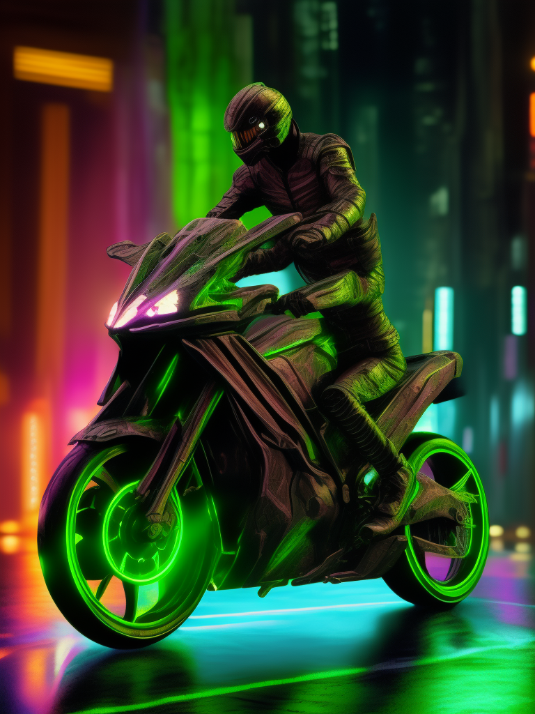 KREA AI - In an adrenaline-fueled blade runner world where a...