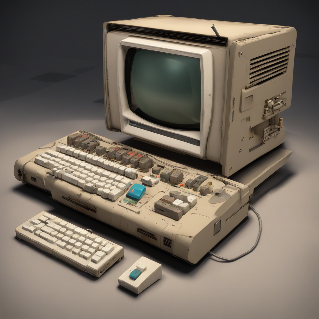 KREA AI - 3dmodel of a computer store clerk eeg electro cap ...