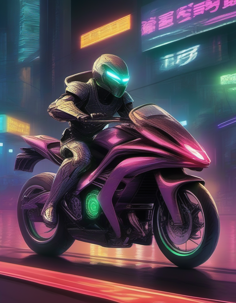 KREA AI - In an adrenaline-fueled blade runner world where a...